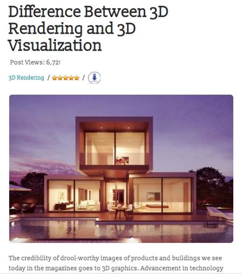 3d rendering vs 3d visualization what s the difference 3d