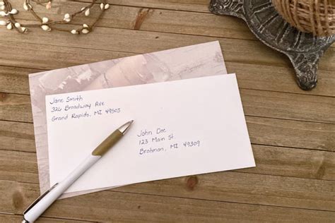 How To Address An Envelope With Images Filled Out Parade