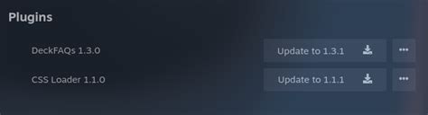 Show Each Plugins Version Number In Settings · Issue 146 · Steamdeckhomebrew Decky Loader