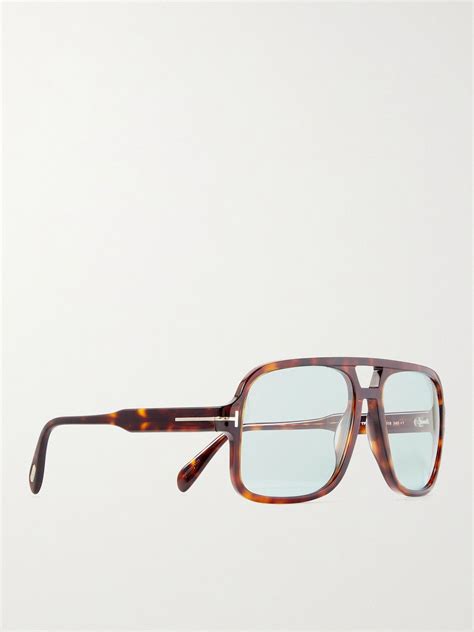 Tom Ford Aviator Style Tortoiseshell Acetate Sunglasses Tom Ford
