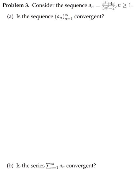 solved problem 3 ﻿consider the sequence