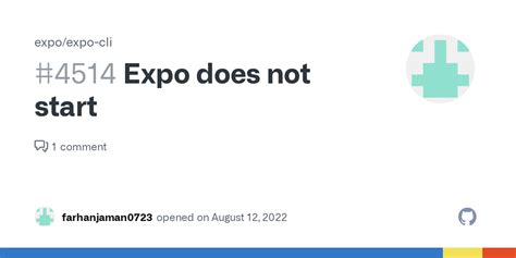 Expo Does Not Start · Issue 4514 · Expoexpo Cli · Github