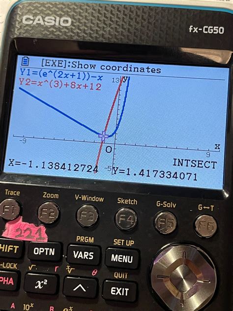 Is There Any Way To Store Values Of Intersectspoints On Graph Fx Cg50