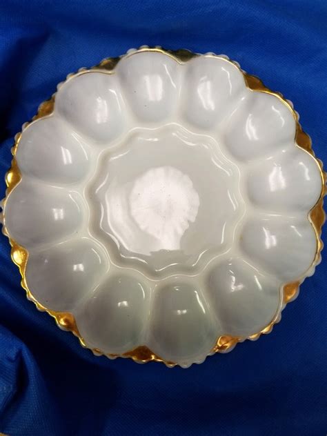 Vintage Deviled Egg Serving Dish Deviled Egg Serving Plate Platter