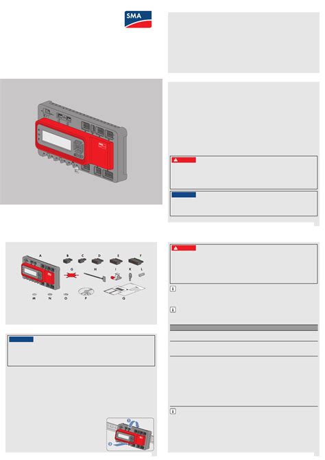 Sma Cluster Controller Quick Reference Guide User Manual 2 Pages