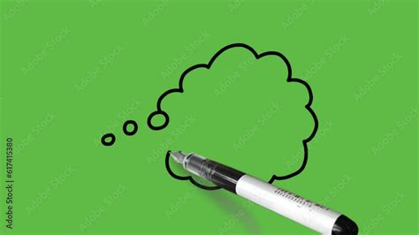 Draw Specific Type Of Cloud Or Smoke With Black Outline On Abstract