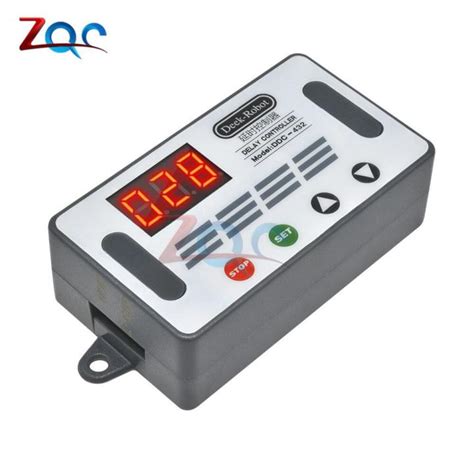 Dc 12v 24v Dual Mos Led Digital Time Delay Relay High Level Trigger Cycle Timer Delay Switch