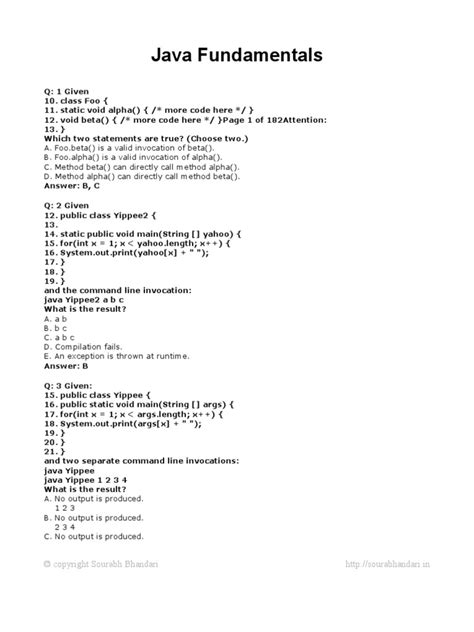 Java Fundamentals Pdf C Programming Language Java Programming Language