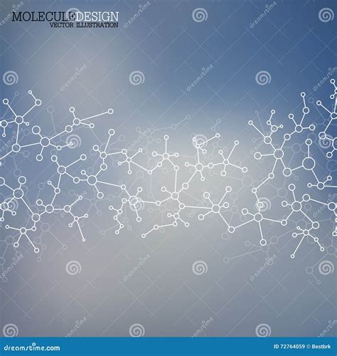 Modern Science Banners Molecule Structure Of Dna And Neurons Stock Vector Illustration Of
