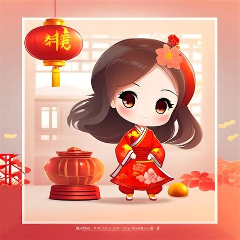 Premium Photo Chinese New Year Cartoon Festive Lunar New Year