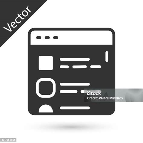 흰색 배경에서 격리된 회색 브라우저 파일 아이콘입니다 벡터 0명에 대한 스톡 벡터 아트 및 기타 이미지 0명 Crash Site Istock