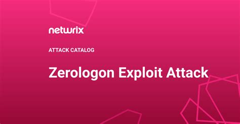 Zerologon Exploit Attack Netwrix