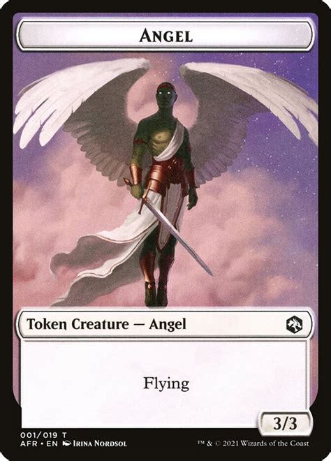 Angel Adventures In The Forgotten Realms Tokens Mtg Print