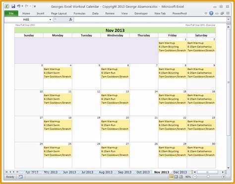 Training Plan Template Excel Free Of Excel Template Workout Plan Eoua Blog