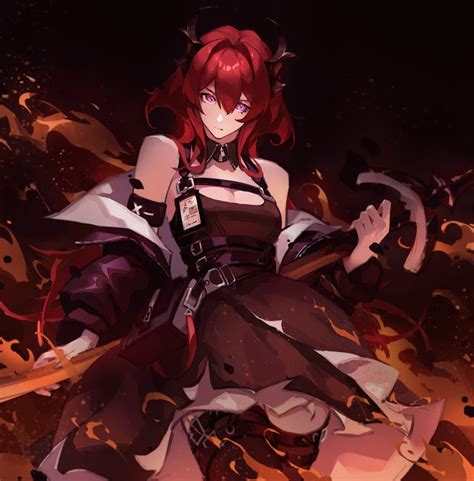 Surtr Arknights Drawn By Edwinkosasih Danbooru