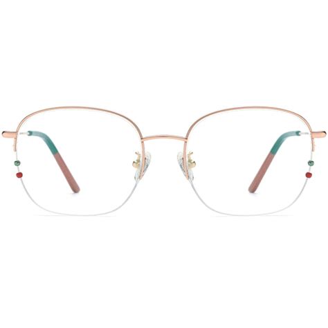 Half Rim Glasses Eyeshells