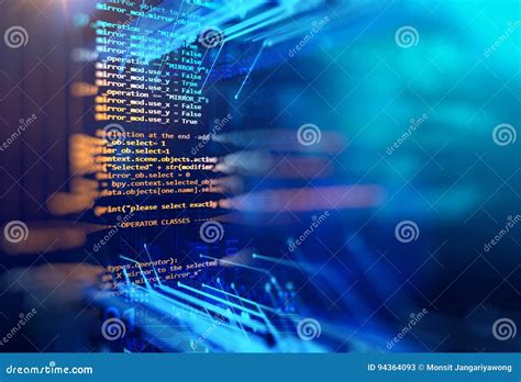 Programming Code Abstract Technology Background Of Software Developer