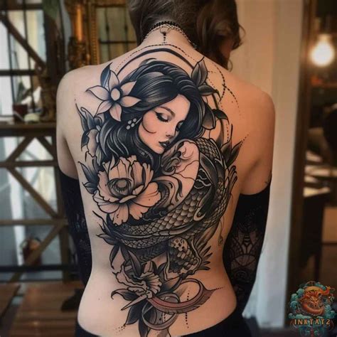 Womens Full Back Tattoo