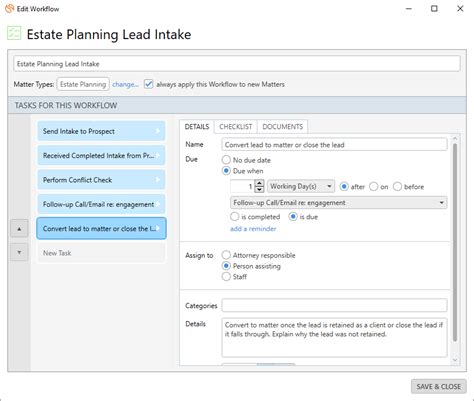 Add Workflow To A Lead Smokeball Support Hub