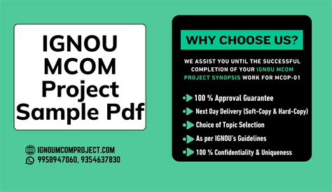 IGNOU MCOM Project Sample Pdf IGNOU MCOM Project