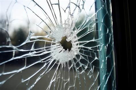 Premium Photo Broken Glass Window Before Repair