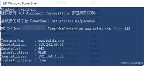 使用powershell探测远程主机是否监听指定端口powershell查端口 Csdn博客