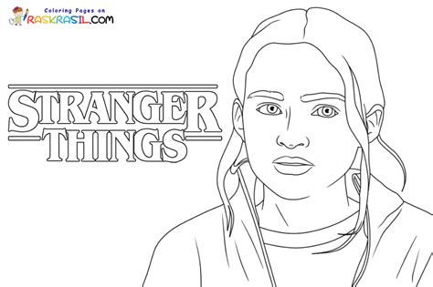 Stranger Things Coloring Pages Eleven Stranger Things Drawing