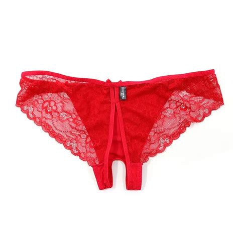 Lencer A Sexy Con Lazo Para Mujer Bragas Ex Ticas De Entrepierna