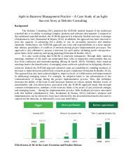 4 Docx Agile In Business Management Practice A Case Study Of An