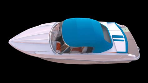 3d Small Speedboat 17 Ft Model Turbosquid 1979065
