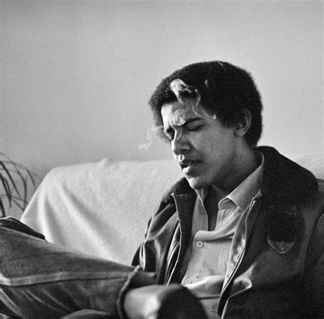 Barack Obama Smoking A Cigarette In College 1980 Roldschoolcool