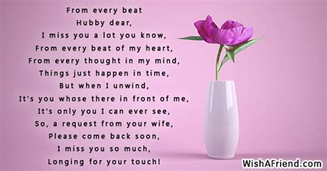 Missing My Husband Poems