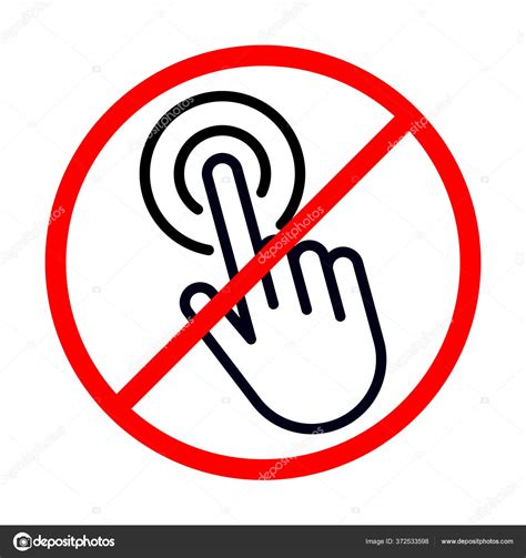 Hand Pointer Cursor Mouse Clicking Linear Icon Symbol Form Pressing