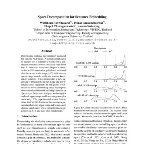 Space Decomposition For Sentence Embedding Acl Anthology