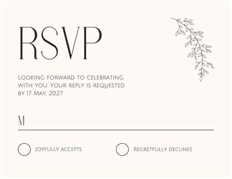Free And Customizable Rsvp Templates Canva