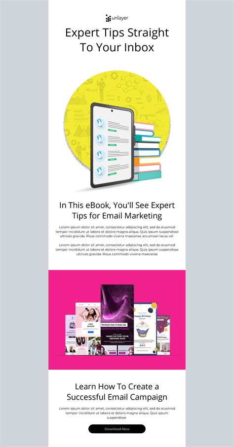 Expert Tips Email Template Unlayer Expert Tips Email Template Unlayer