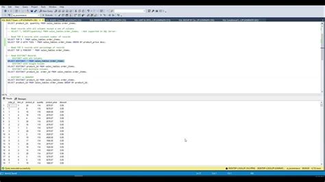 Sql Select Statement Dql Select Clause Select Top Select Distinct Distinct Vs Group By