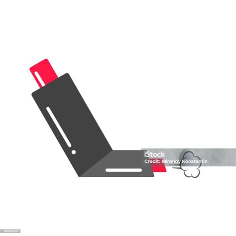 흡입기 스프레이 아이콘 기호 벡터 그림을 흰색 배경에 고립 된 평면 스타일 디자인 건강관리와 의술에 대한 스톡 벡터 아트 및