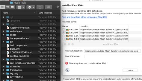 Flash Builder Dosent Find Royale Asjs As An Sdk · Issue 834 · Apacheroyale Asjs · Github