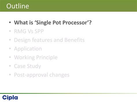 Single Pot Processor Pptx