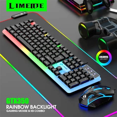 Limeide Gtx350 Series Wired 104 Keyboard And Mouse For Windows And Ios