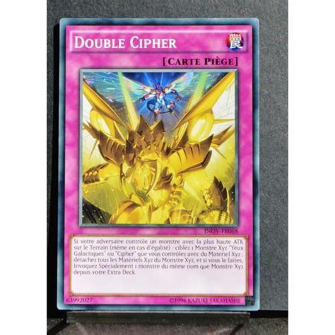 Carte Yu Gi Oh Inov Fr068 Double Cipher Neuf Fr Cdiscount Jeux Jouets