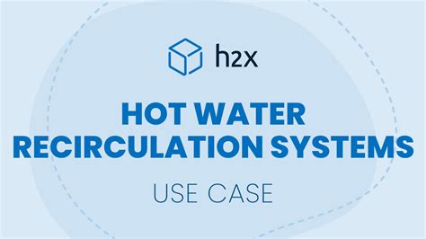 Hot Water Recirculation Systems Use Case H2x