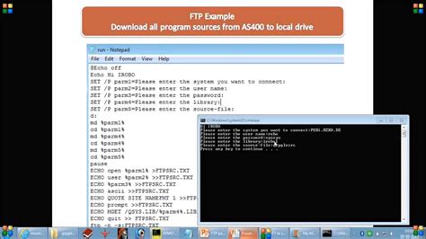 Ftp In As400 Part 3 Download Program Sources From As400 To Our