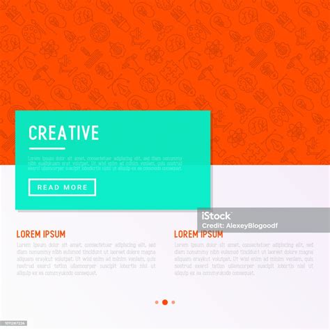 얇은 선 아이콘으로 창조적인 개념 아이디어의 생성 시작 브리핑 브레인스토밍 퍼즐 컬러 팔레트 창조적 비전 천재 문제를 해결 현대