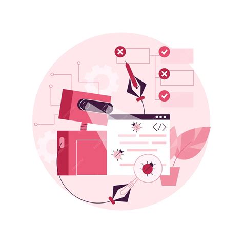 Premium Vector Automation Testing Abstract Concept Vector Illustration