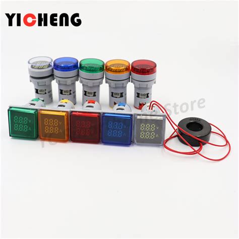 1pcs 미니 표시기 Ac 디지털 전압 및 전류 이중 디스플레이 표시기 Ac20v 500v 0 100a 전압 및 전류 테스터