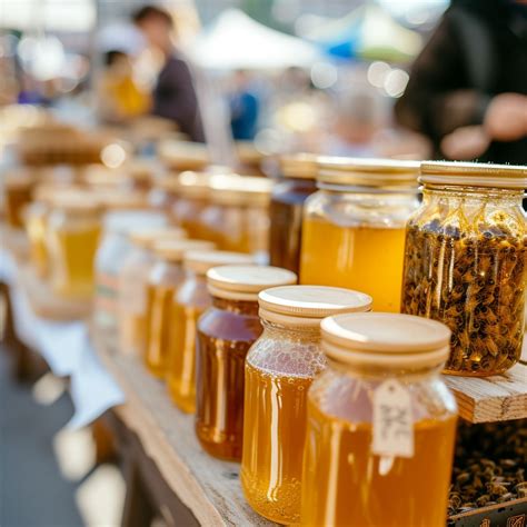 Free Honey Market Display Image Honey Market Jars Download At