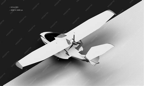 Premium Psd Isolated Realistic Matte White Amphibious Light Sport