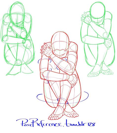 Person Curled Up In A Ball Drawing